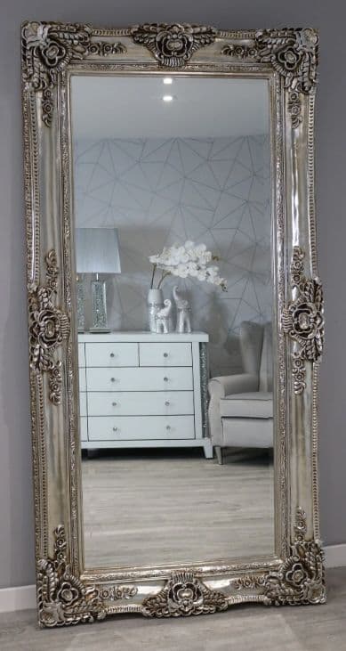 Mirror HUGE Champagne Ornate Regal Decorative Free Standing - PARIS ...