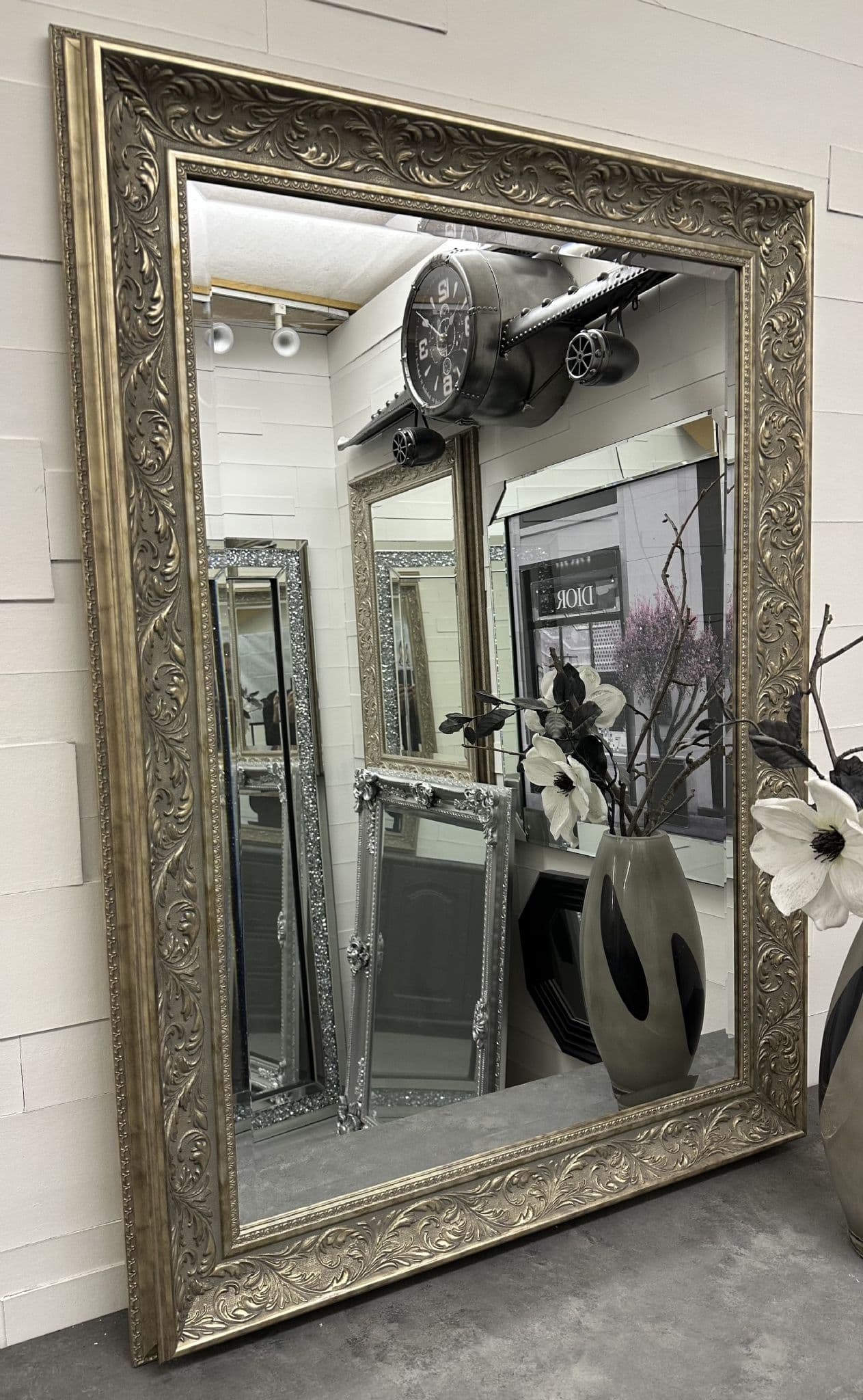 Mirror X LARGE Champagne Framed Mirror Ornate Elegant Decorative Wall ...