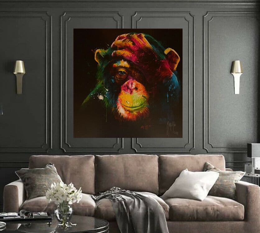 Patrice Murciano Darwin Ape Monkey Canvas - Ready to Hang - Choice of Size