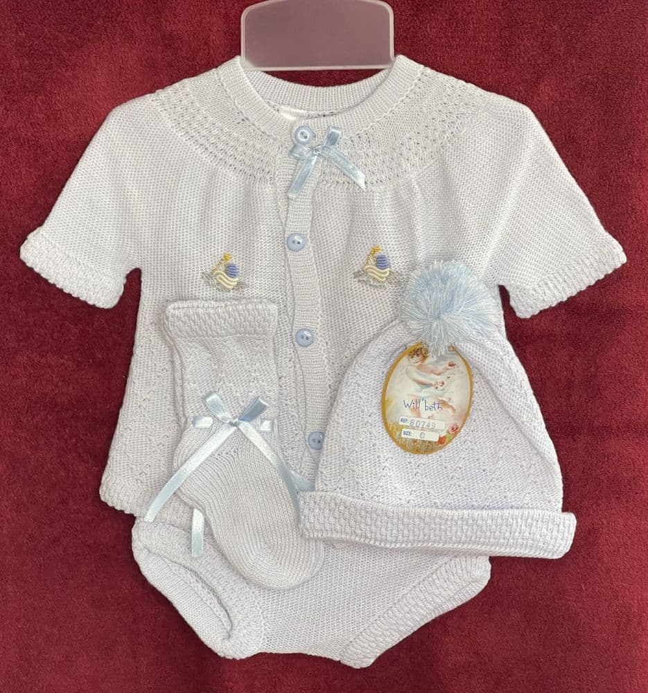 Sweet 4pcs Baby Set Blue