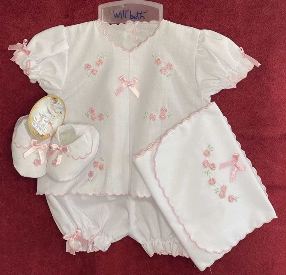 Sweet White Pink 4pc Set