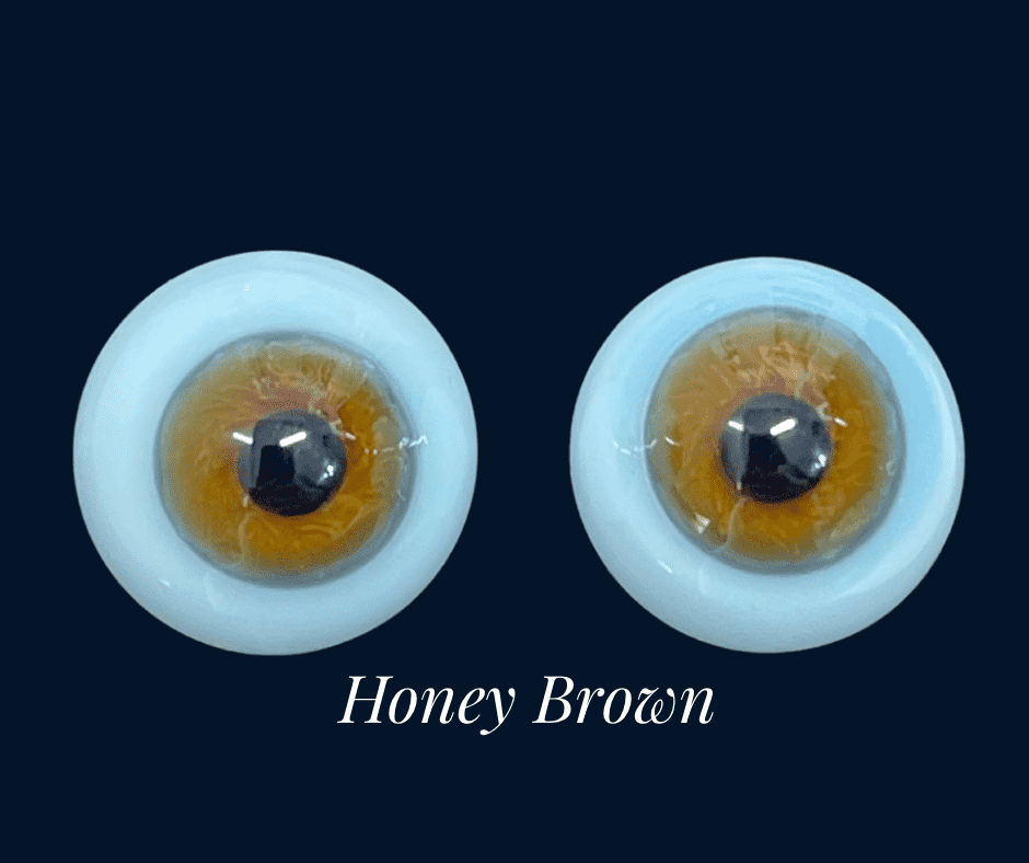 Ultra Newborn/Blue Sclera - HONEY BROWN Small Iris