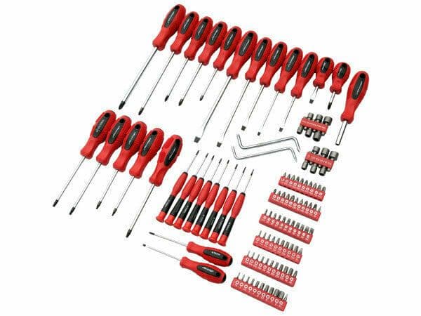 106pc Screwdriver Tool Bit Set With Storage Pouch Slotted Phillips Torx ...