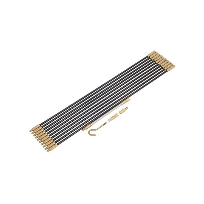 10PC 1000MM CABLE ACCESS KIT NEILSEN ELECTRICIANS PULLER RODS WIRE PUSH ROD