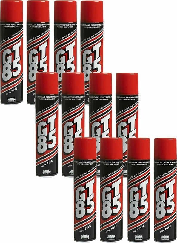 12 x GT85 SPRAY LUBE PTFE LUBRICANT PENETRATOR WATER DISPLACER ...