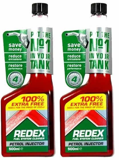 2 x REDEX PETROL INJECTOR CLEANER FUEL SYSTEM TREATMENT CAR EXHAUST 500ml