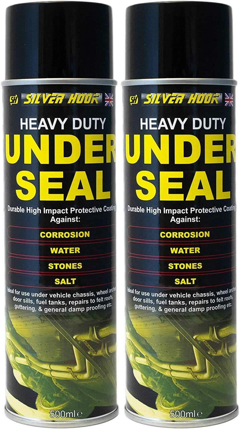 2 x UNDERSEAL SPRAY AEROSOL UNDERGUARD PAINT UNDER BODY PROTECTION SEAL ...