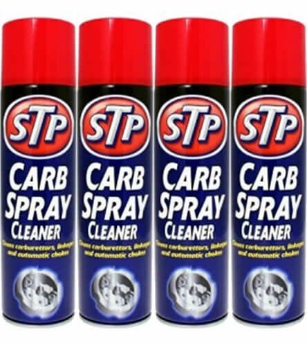 4 X STP CARB CLEANER SPRAY 500ML CARBURETTOR CHOKE SPRAY CLEANER