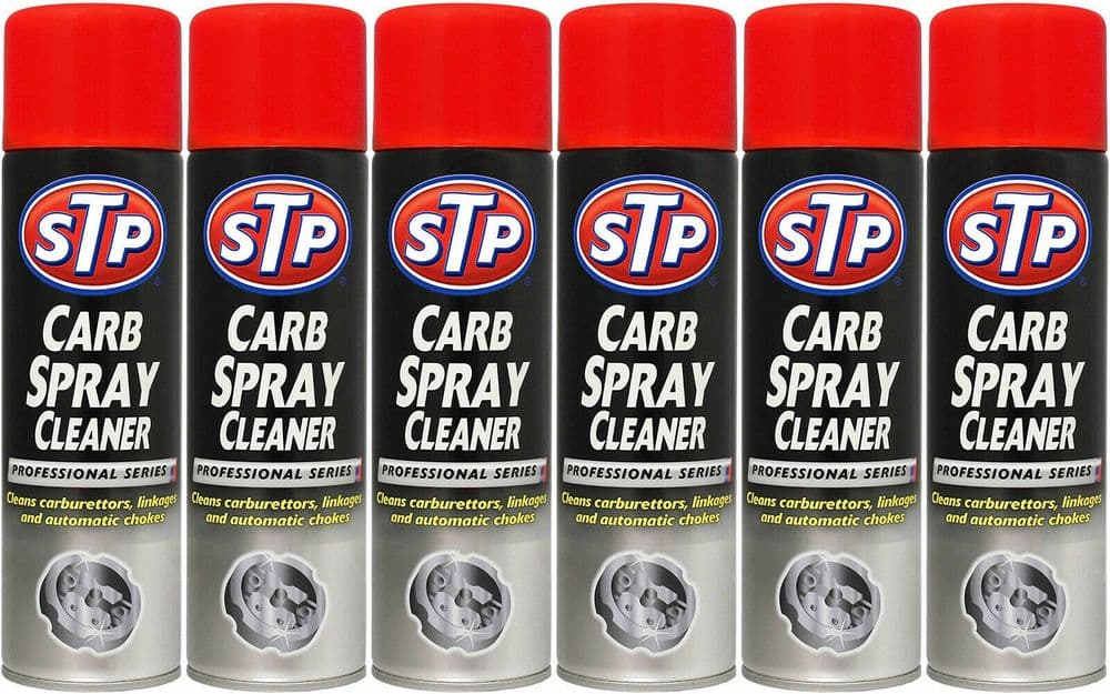 6 X STP CARB CLEANER SPRAY 500ML CARBURETTOR CHOKE SPRAY CLEANER