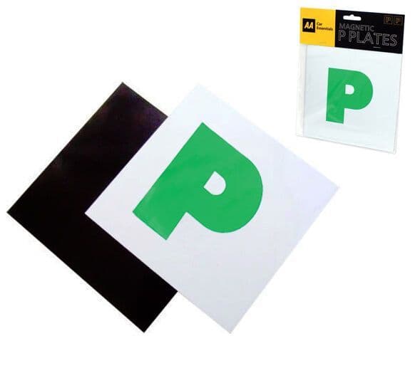 AA L PLATES MAGNETIC FULLY SECURE GREEN NEW DRIVER P PLATES JUST PASSED CAR