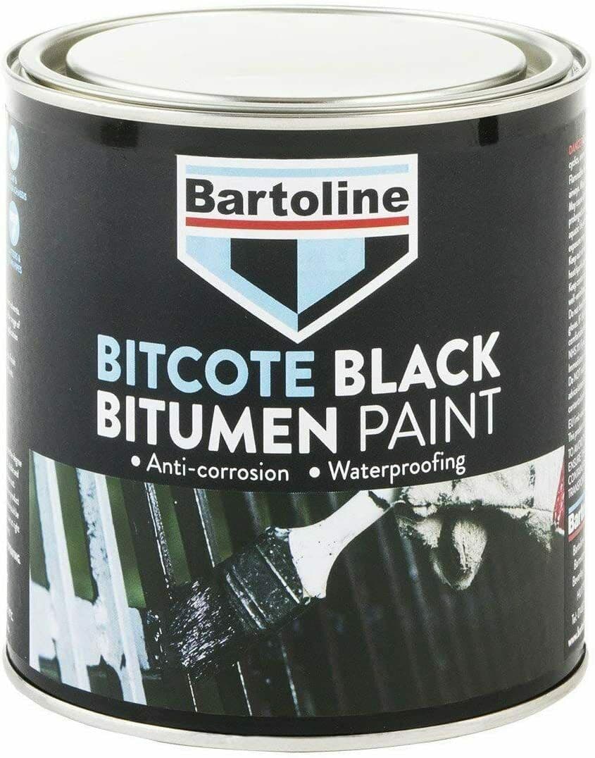 BARTOLINE BITCOTE BITUMEN MULTI-SURFACE WATERPROOFING PAINT BLACK 1L