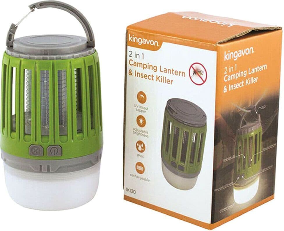 CAMPING LANTERN INSECT KILLER UV ZAPPER RECHARGEABLE GARDEN LED TRAP ...