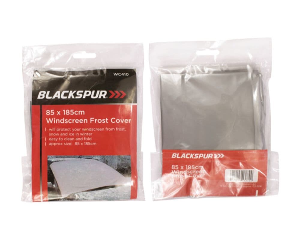 Car Windscreen Frost Cover Blackspur 85 x 185cm Ice Snow Dust Protector ...