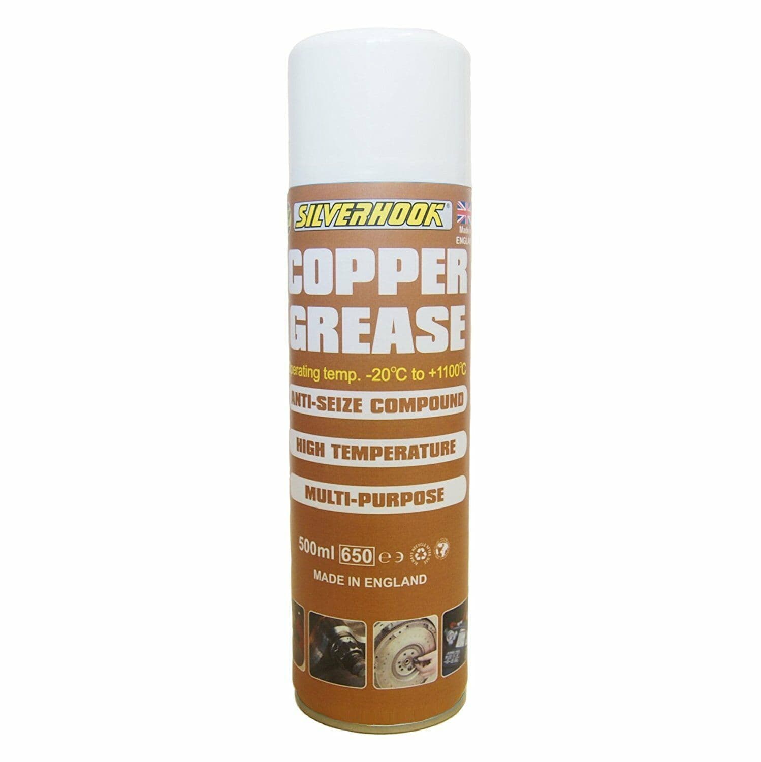 COPPER ANTI SEIZE GREASE MULTIPURPOSE COMPOUND SLIP SPRAY 500ml