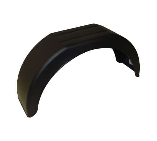 DELUXE TRAILER WHEEL ARCH MUDGUARD MUD GUARD BLACK 14" 14 INCH MUDGUARD NEW