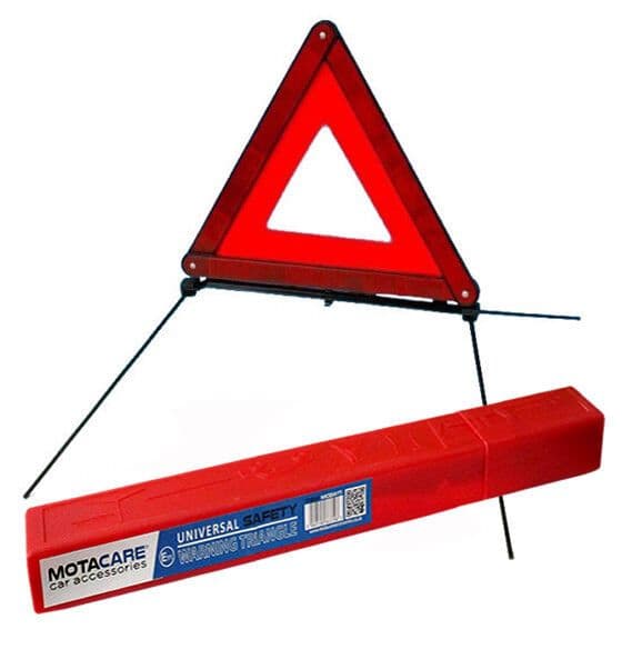 EMERGENCY BREAKDOWN WARNING TRIANGLE EUROPEAN ROAD HAZARD SAFETY RED EU ...