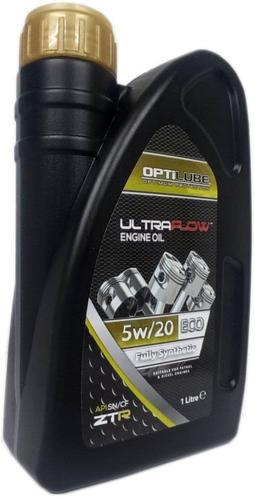 Engine Oil 5W20 Eco Fully Synthetic SN/CF GF-5 Car Van Motor 1L 1 Litre ...