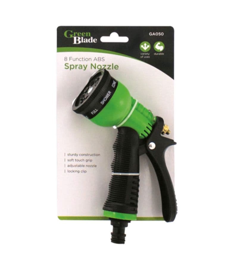 Hose Pipe Spray Gun Nozzle 8 Patterns Hose lock Car Adjustable ...
