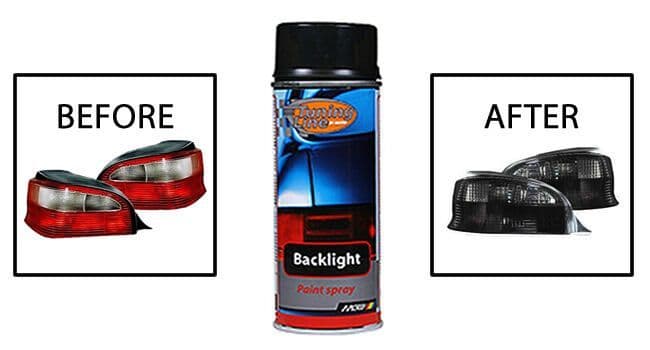 LIGHT TINT SPRAY STYLING BLACK REAR FRONT GLASS BACKLIGHT HEADLIGHT 400ML