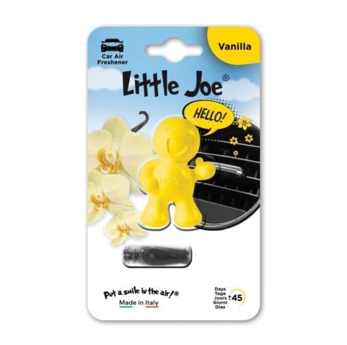 LITTLE JOE 3D AIR FRESHENER VANILLA SCENT THUMBS UP VENT CLIP CAR FRESHENER