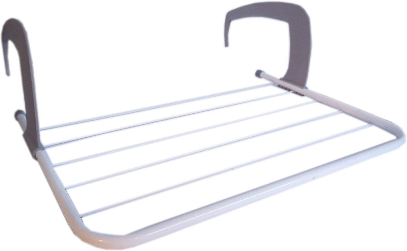 Over Radiator Clothes Airer Laundry Rail Dryer Hanger 5 Bar Towel Holder