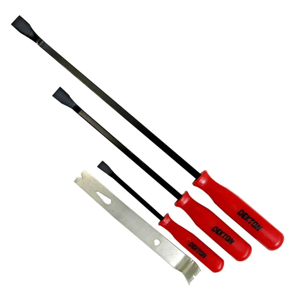 Pry Bar Set Lever Crow Wrecking Carbon Steel Prybar Jemmy Angled 4pcs ...