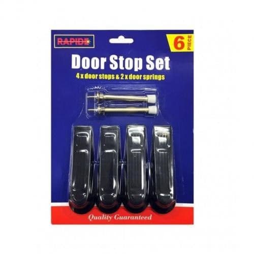 Rapide Door Stop 4x Door Stops With 2x Door Strings Home Office