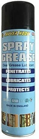 SILVERHOOK CLEAR SPRAY GREASE 500ML WATER RESISTANT AEROSOL LUBRICANT