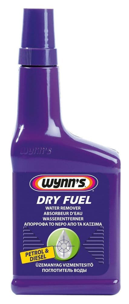 WYNNS DRY FUEL WATER REMOVER PETROL DIESEL ENIGINES 325ml
