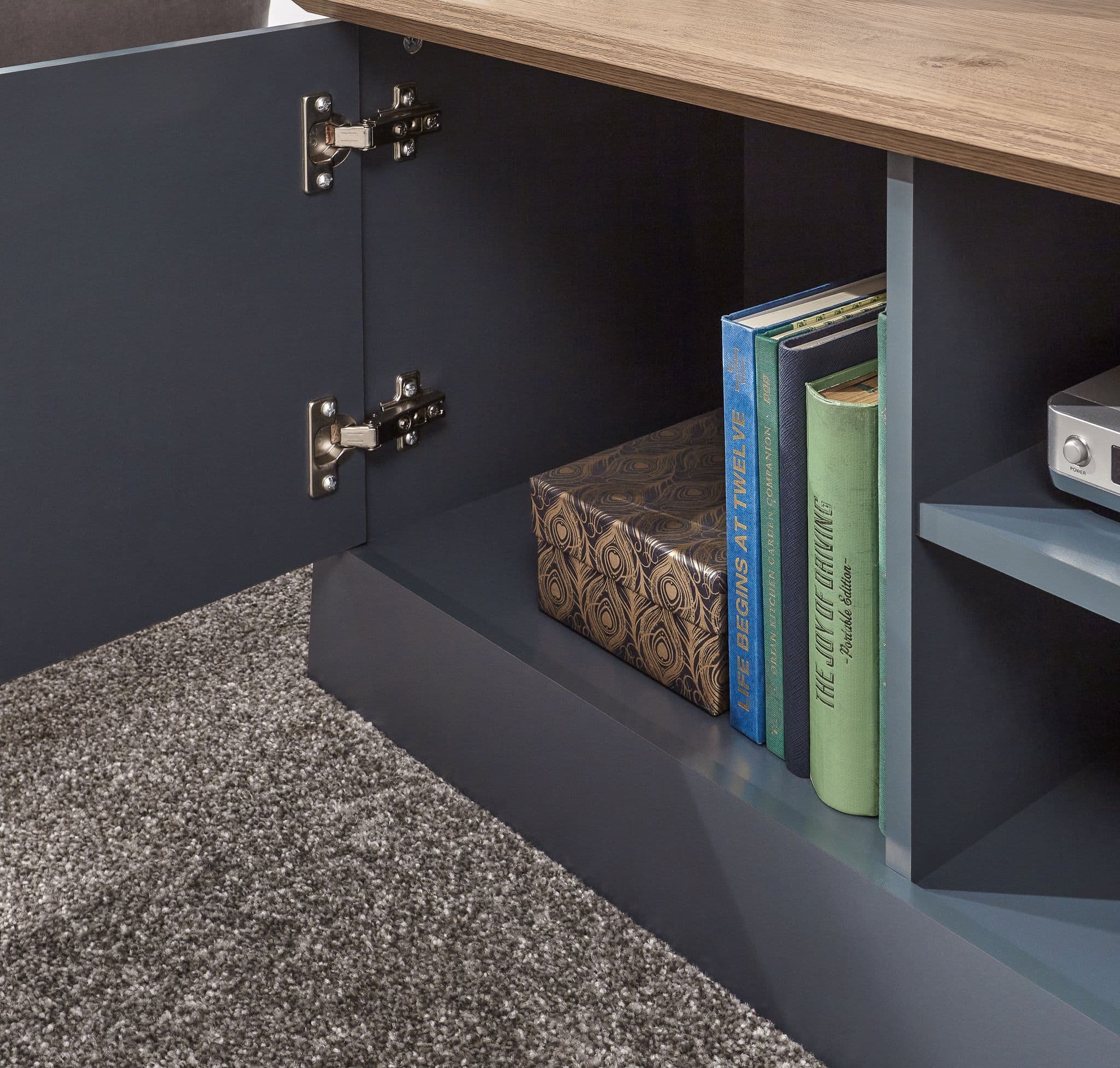 KENDAL LARGE TV UNIT SLATE BLUE