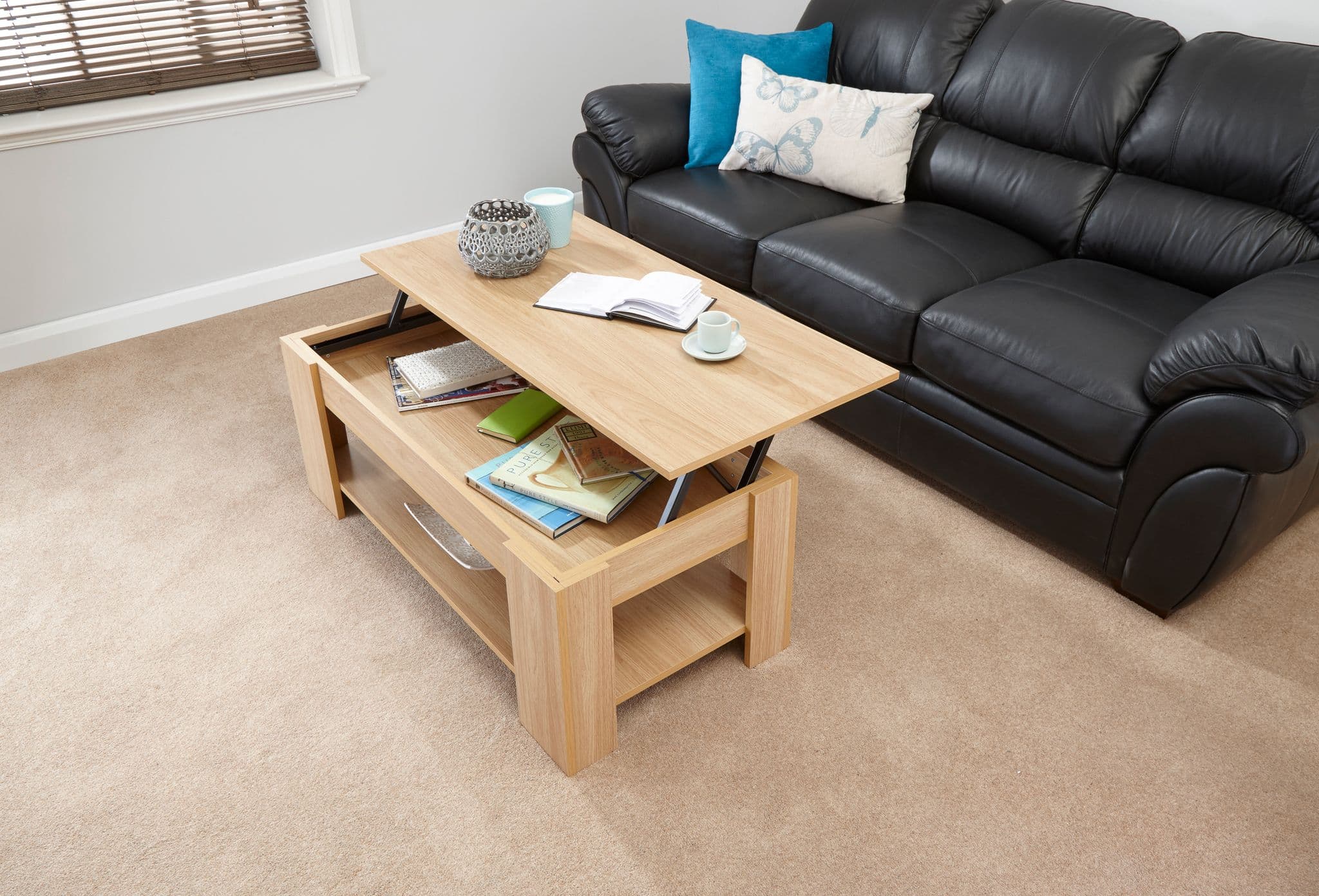 LIFT UP COFFEE TABLE OAK