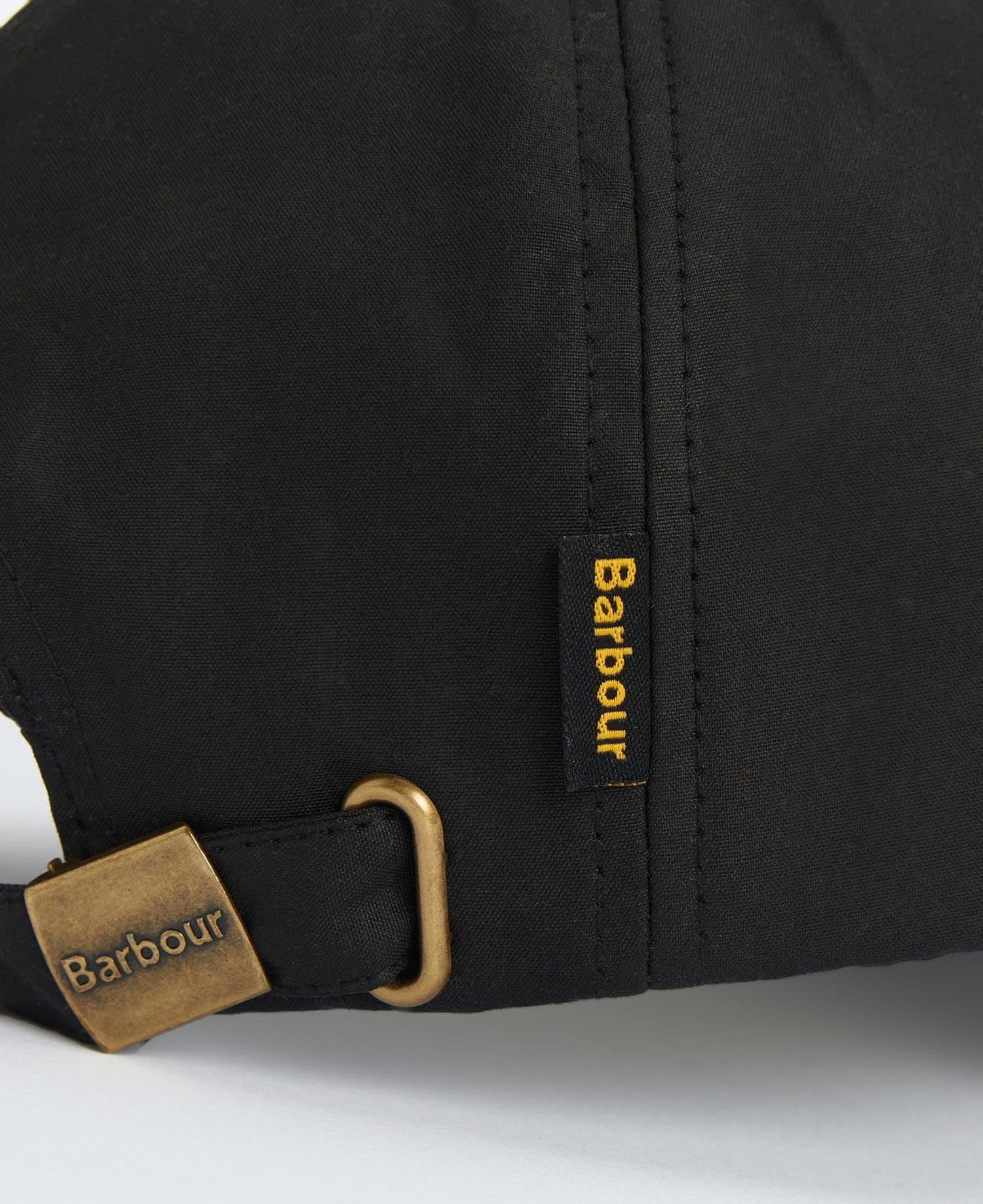 Barbour Wax Sports Cap in Black