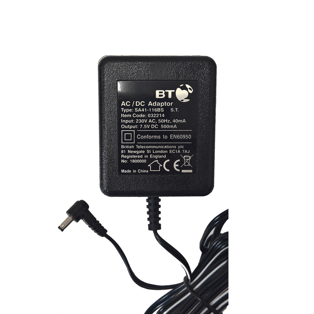 BT Cordless Phone Power Supply Item Code 032214