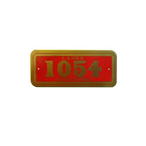 1054 Coal Tank Locomotive Etched Nameplate