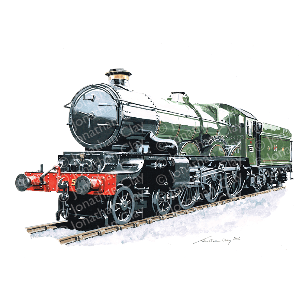 Castle Class 4-6-0 No 5080 Defiant GWR Livery Key Ring