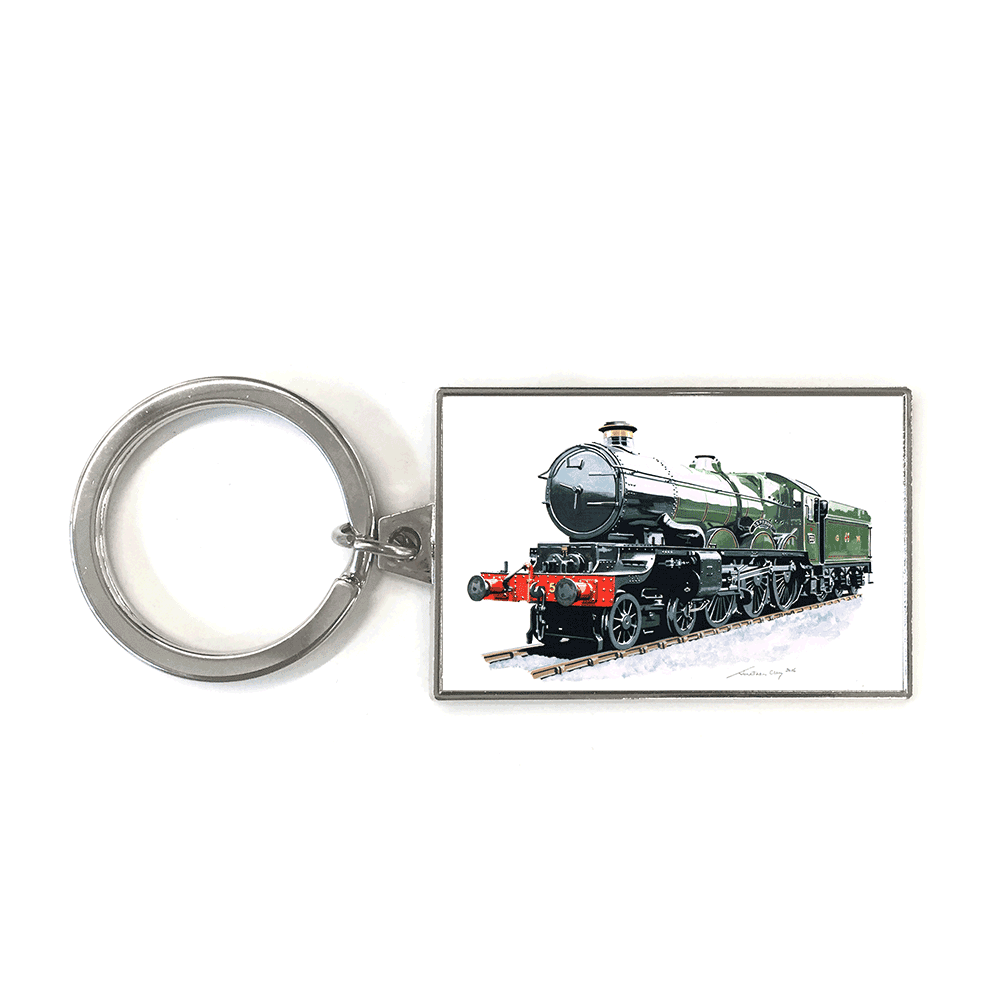 Castle Class 4-6-0 No 5080 Defiant GWR Livery Key Ring
