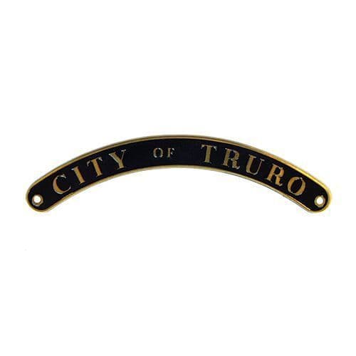 City of Truro Locomotive Etched Nameplate