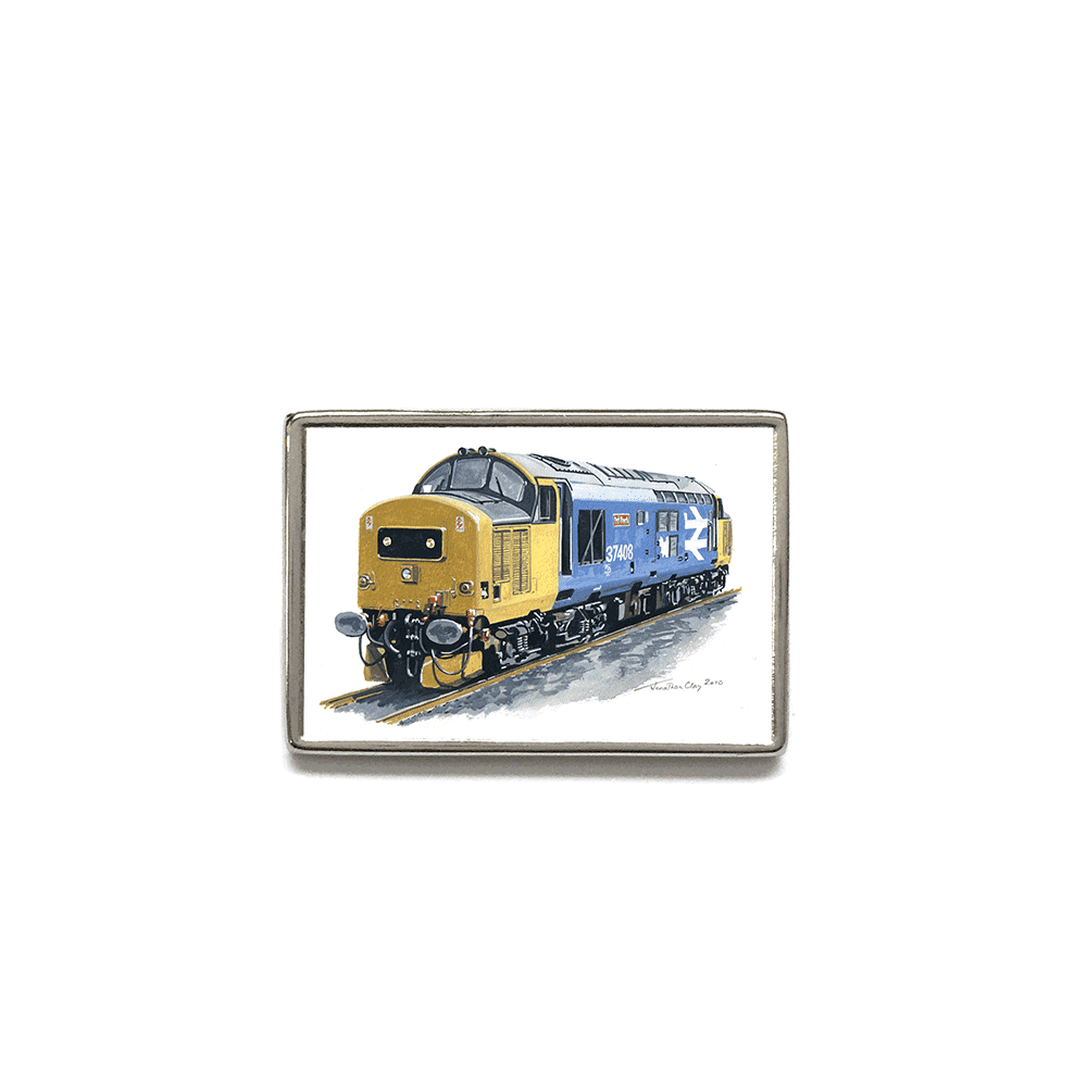 English Electric Class 37 No 37 408 Loch Rannoch Large Logo Blue livery ...