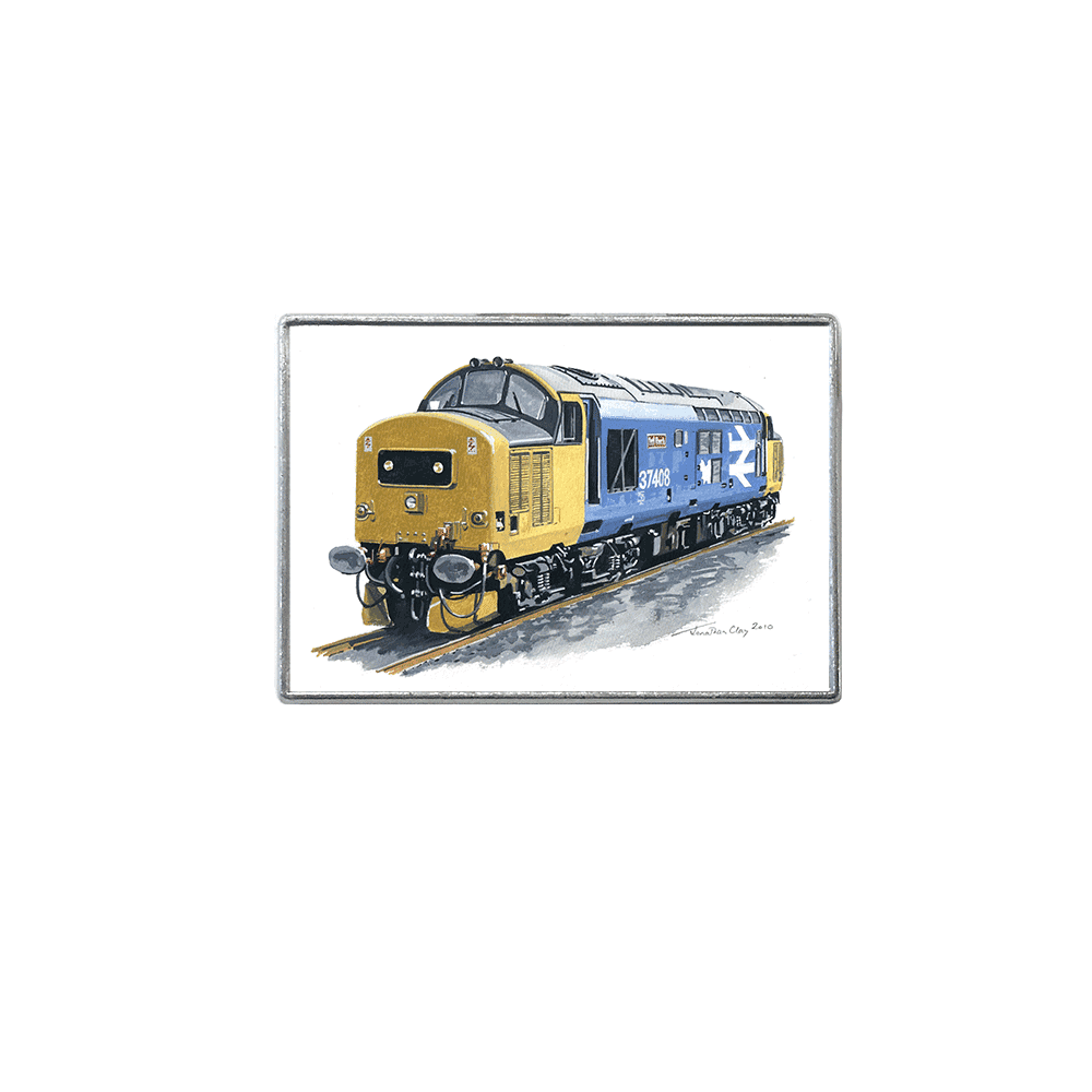 English Electric Class 37 No 37 408 Loch Rannoch Large Logo Blue livery ...