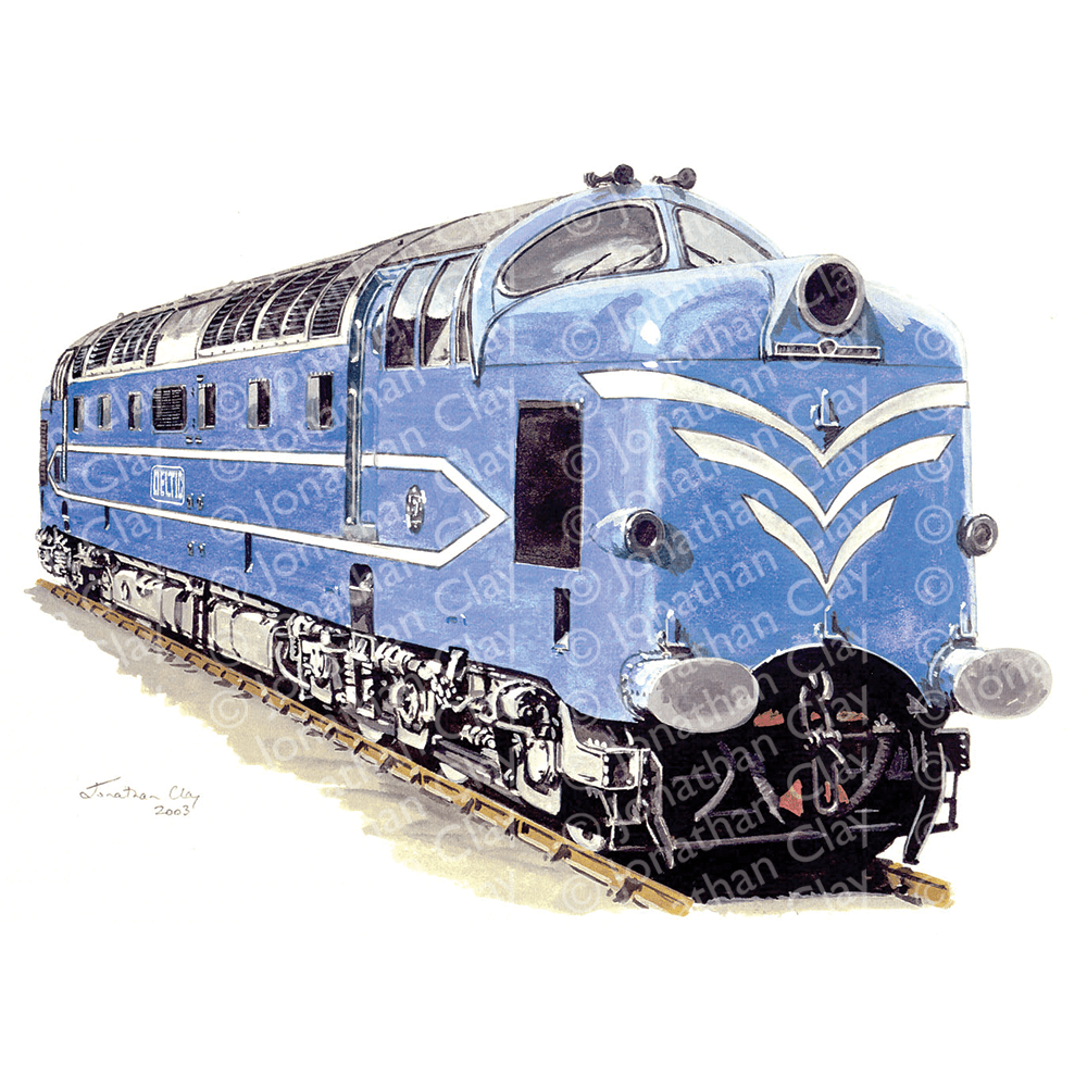 English Electric Prototype Deltic Diesel Locomotive Badge