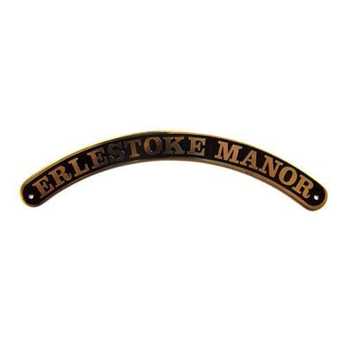 Erlestoke Manor Locomotive Etched Nameplate