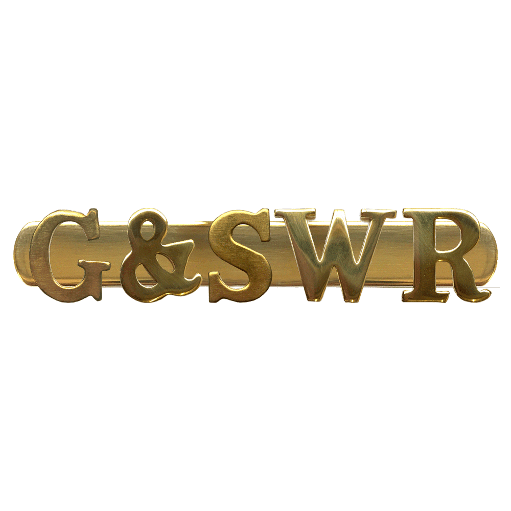 G&SWR - Glasgow and South Western Railway Brass Cap Badge