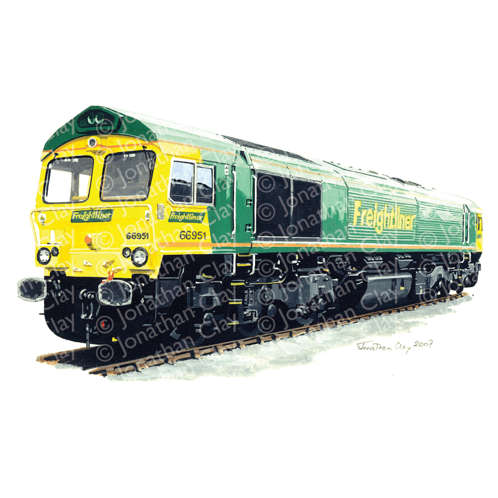 General Motors Class 66 Diesel-Electric No 66 591 Freightliner Green ...