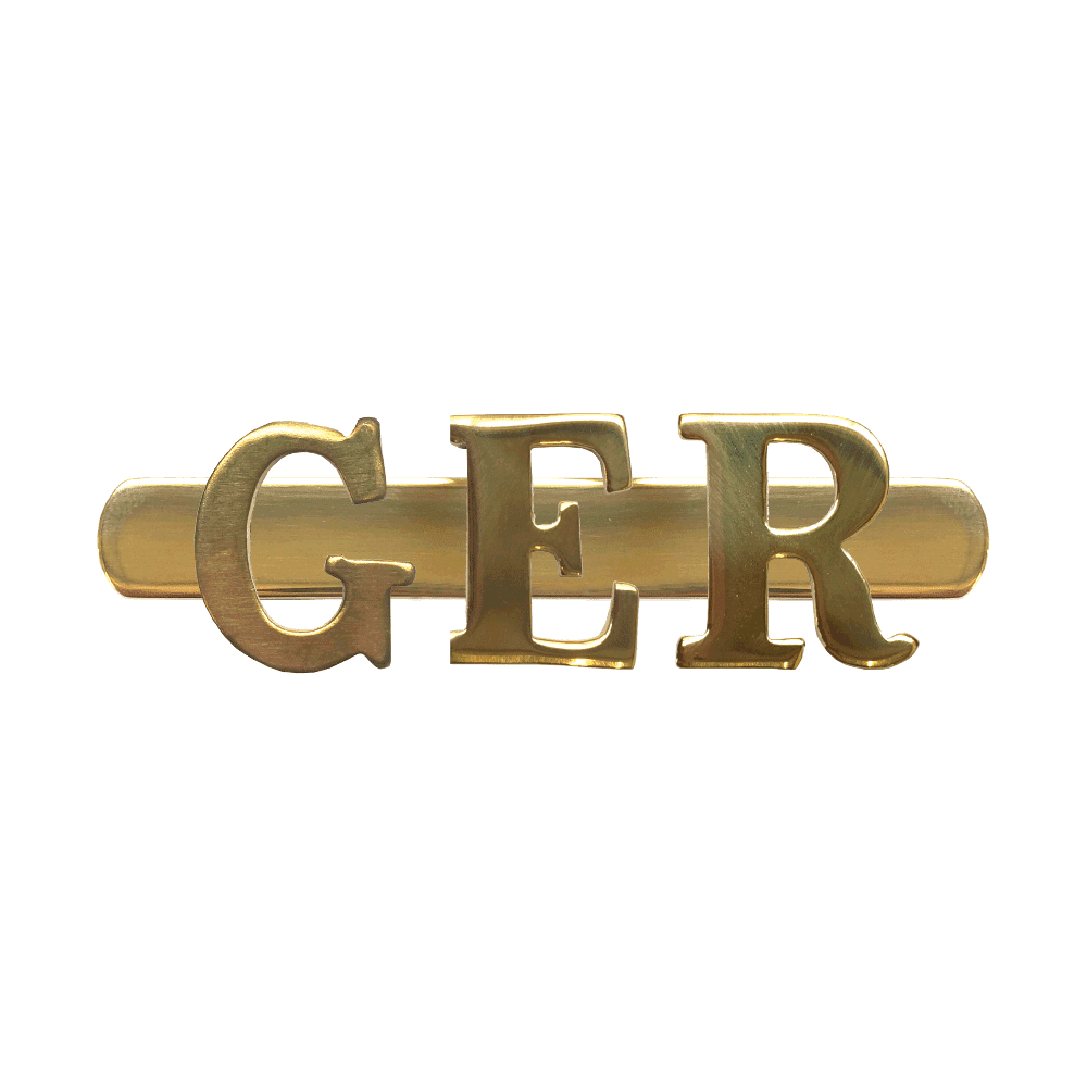 GER - Great Eastern Railway Brass Cap Badge