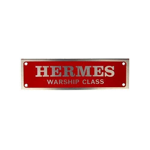 Hermes Locomotive Etched Nameplate