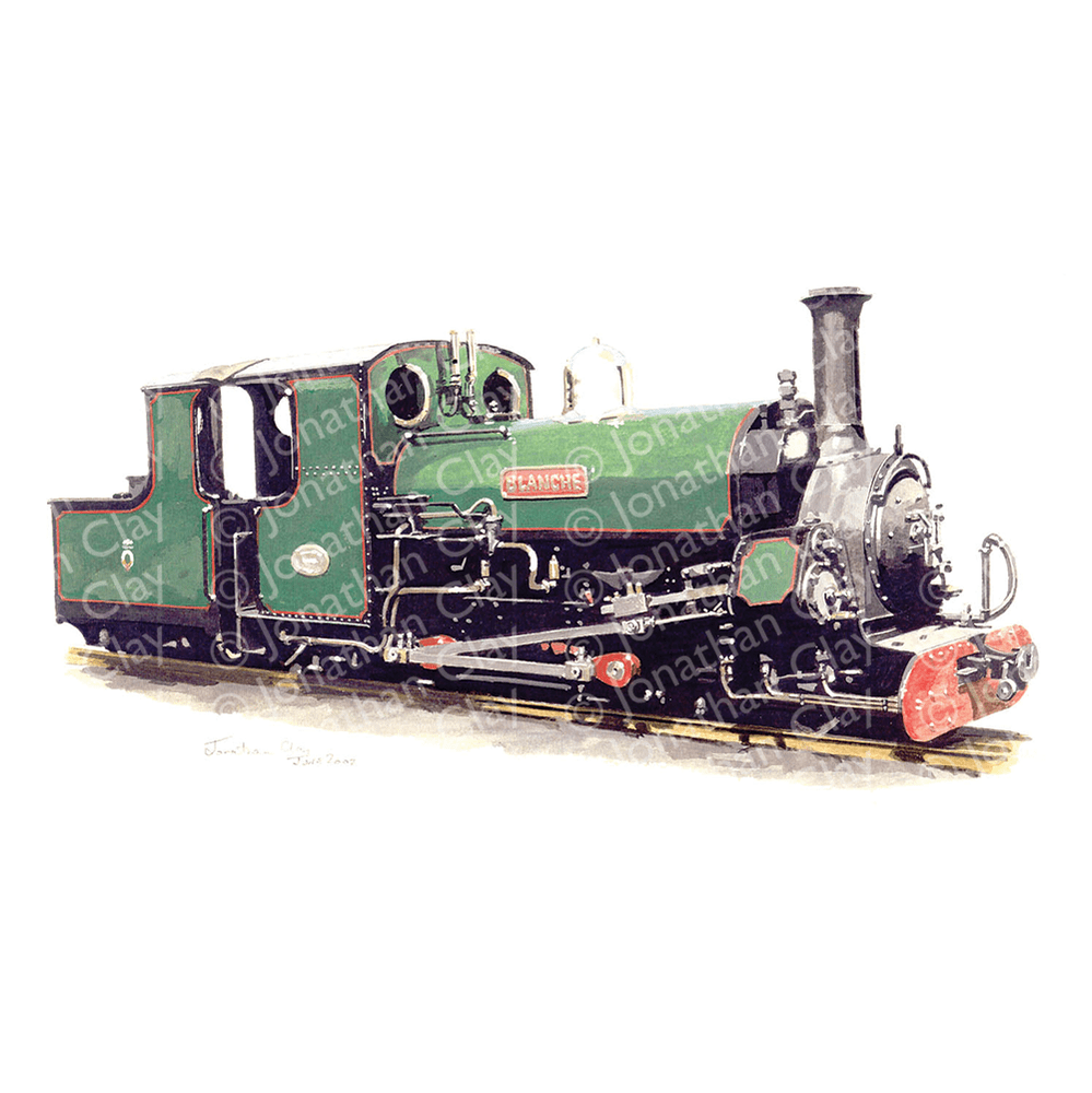Hunslet 2-4-0ST T Locomotive Blanche Mug