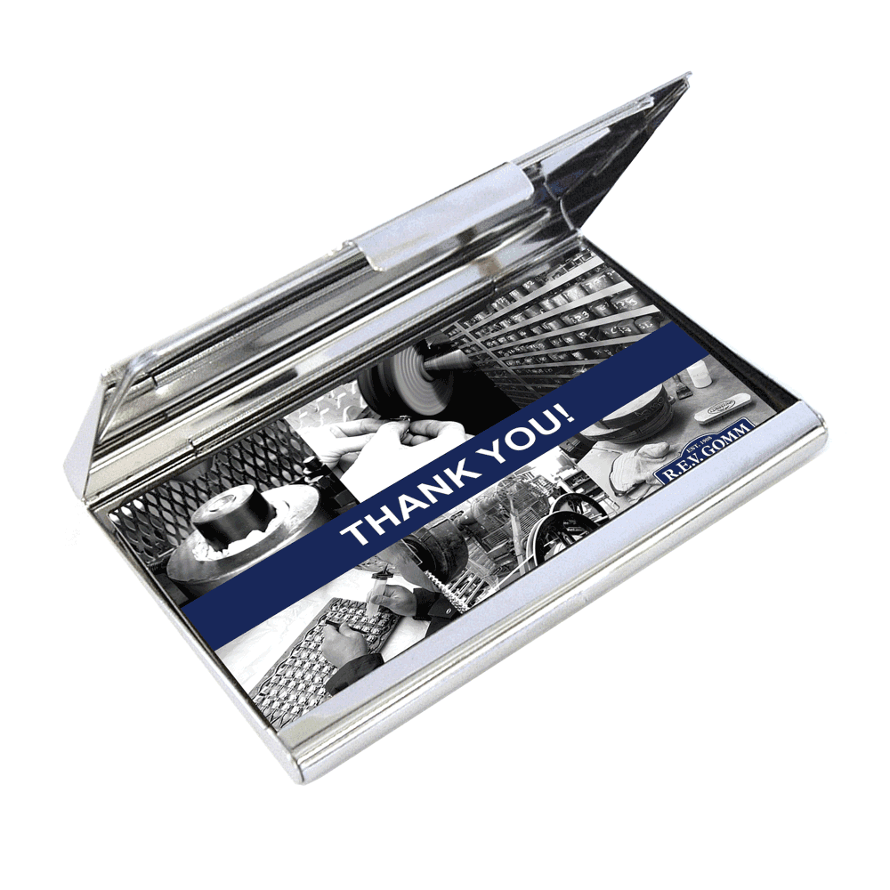 LMS Turbomotive 4-6-2 No 46202 BR Black livery Business Card Holder