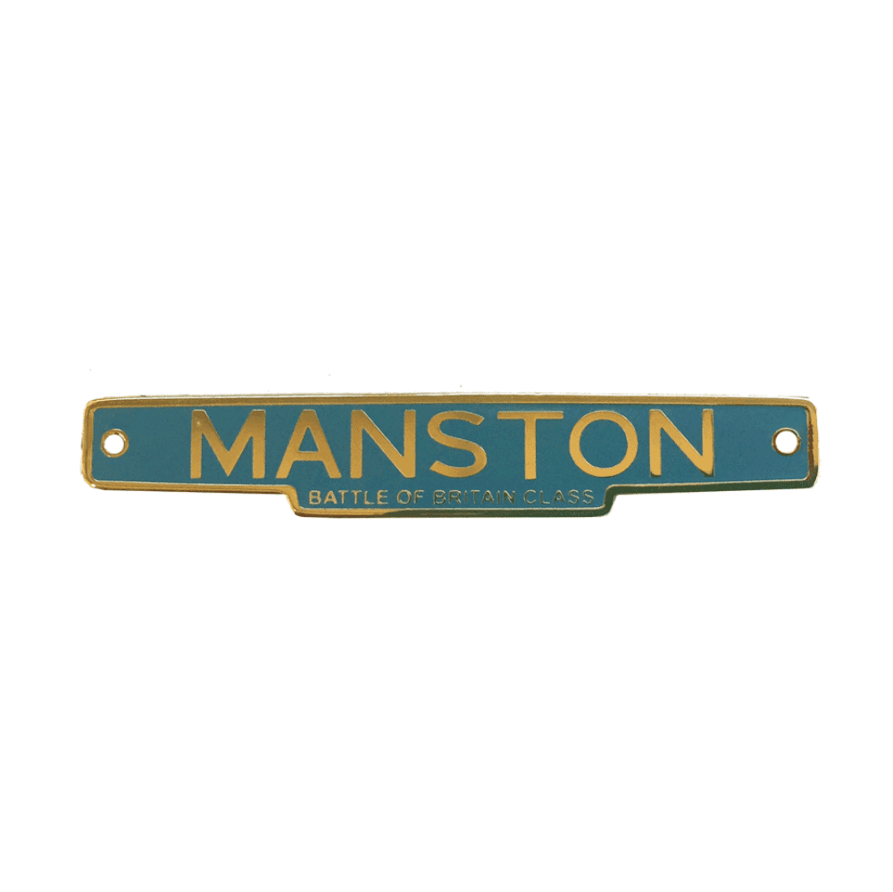 Manston Locomotive Etched Nameplate