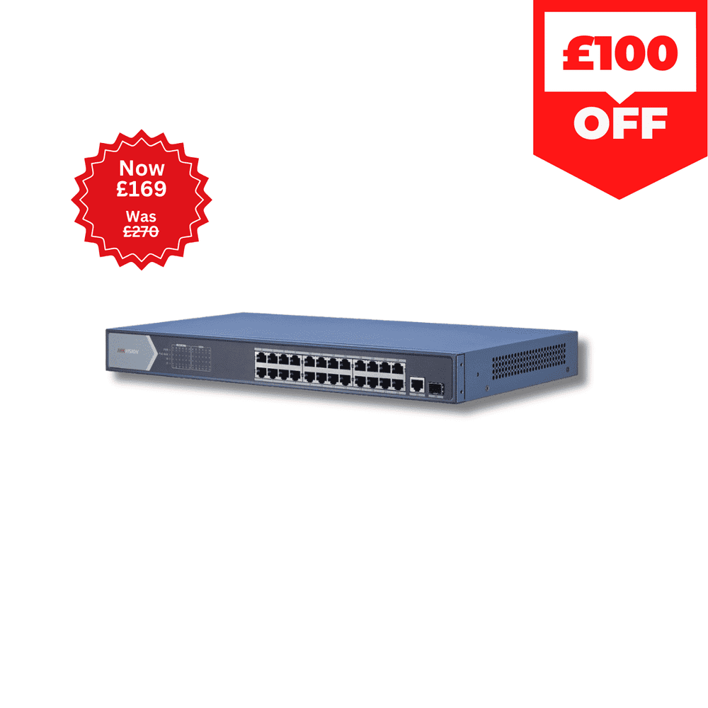 Hikvision DS-3E0526P-E Unmanaged Rackmount 24 Port Gigabit Switch Offer