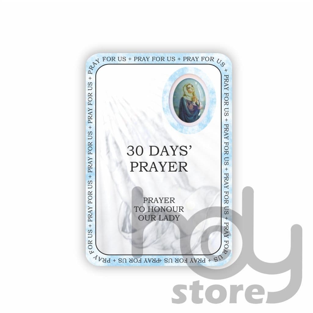 30 Days Prayer Card Booklet